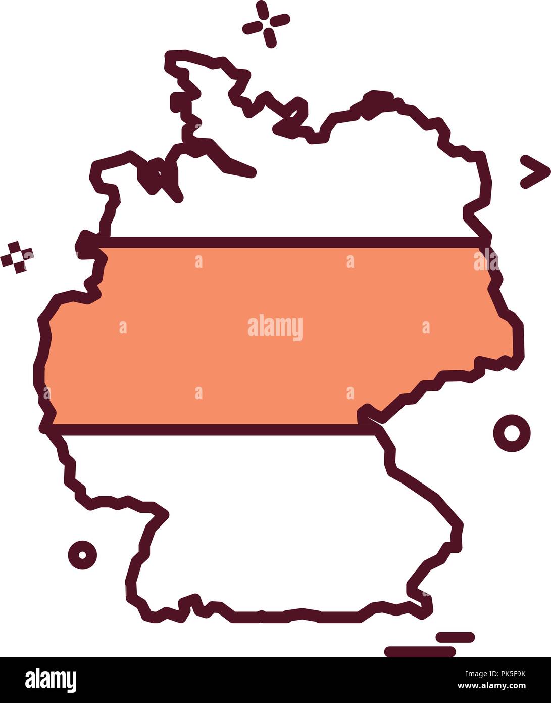 Germany map icon design vector Stock Vector Image & Art - Alamy