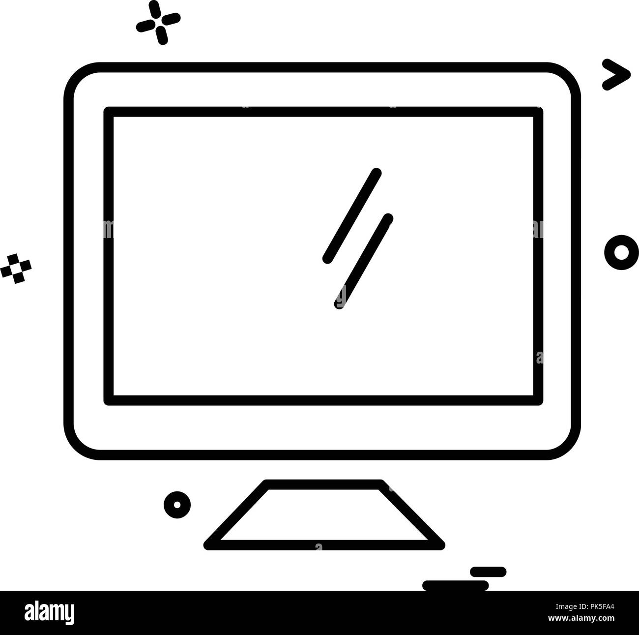 Computer icon design vector Stock Vector Image & Art - Alamy
