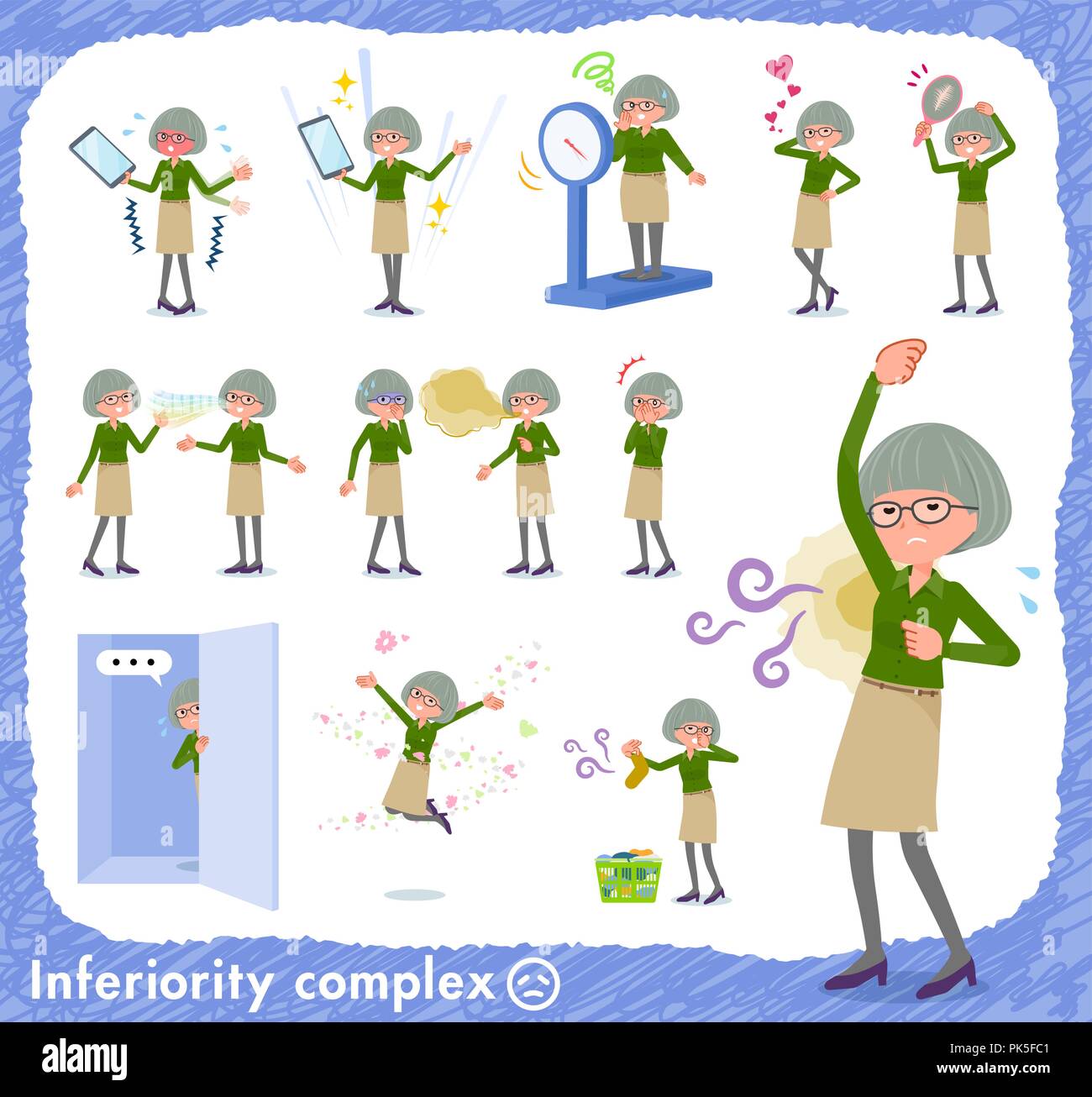 A set of old women on inferiority complex.There are actions suffering ...