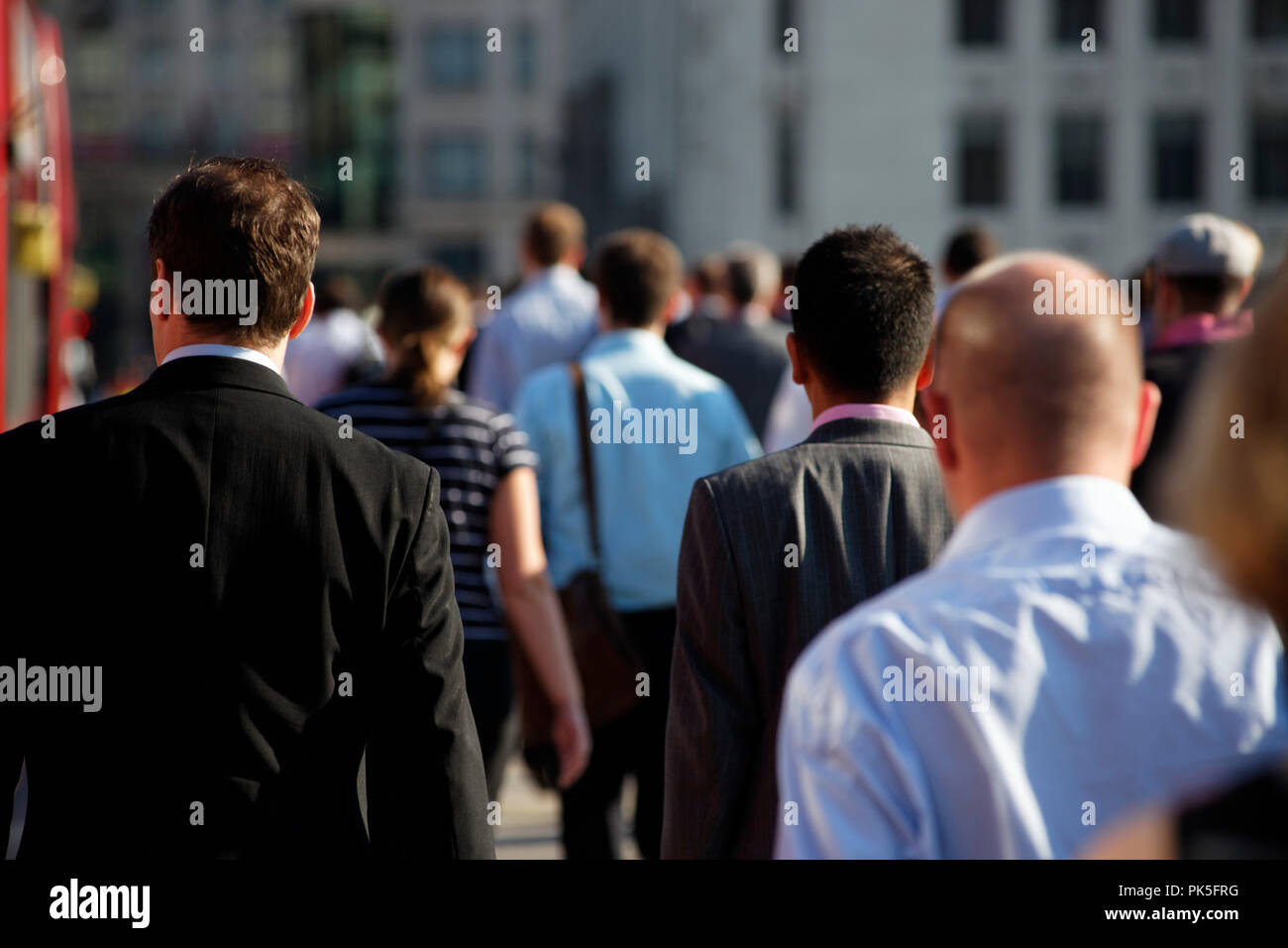 Large crowd of unidentifiable pedestrians in London 07 Stock Photo - Alamy
