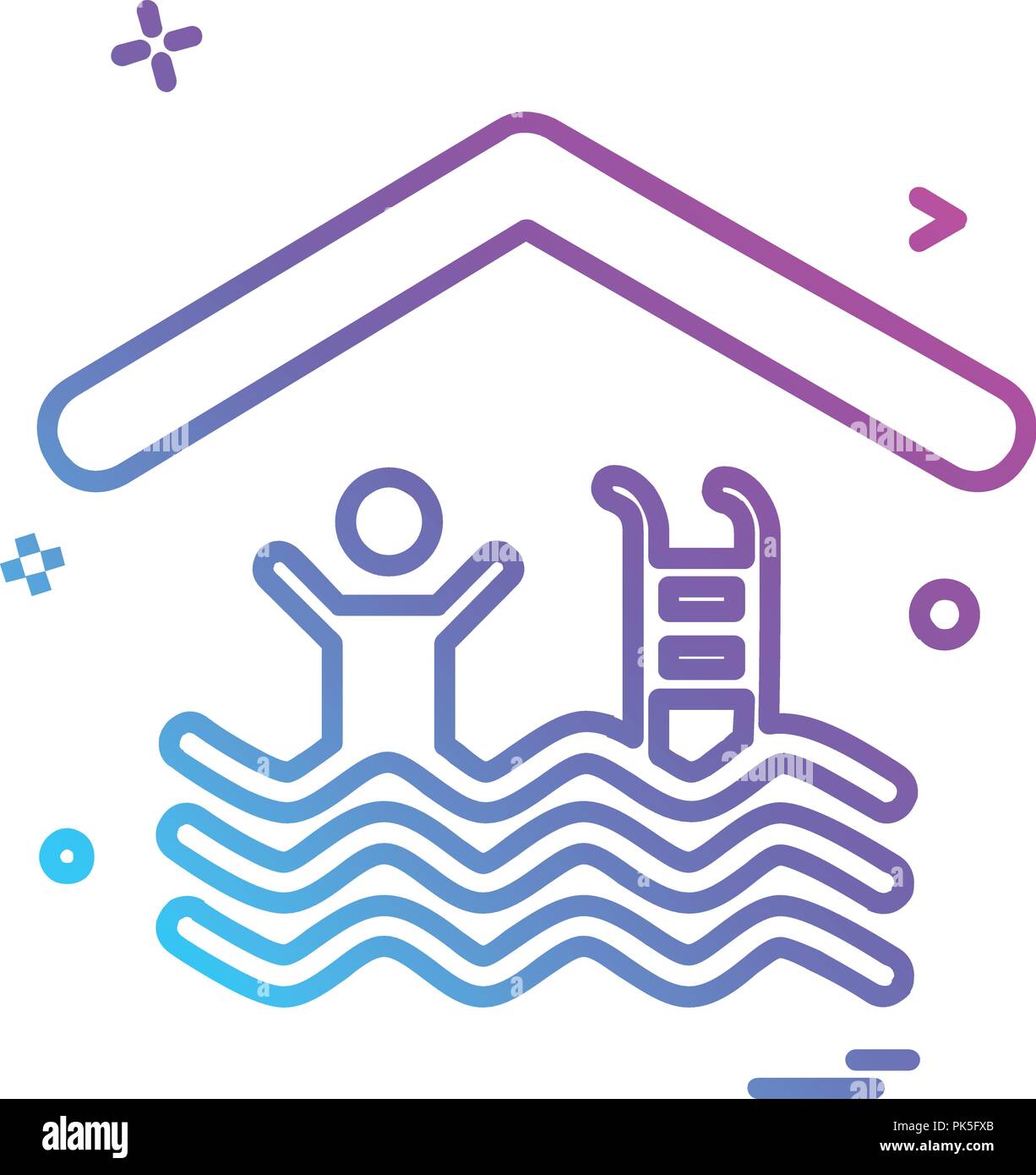 Swimming icon design vector Stock Vector Image & Art - Alamy