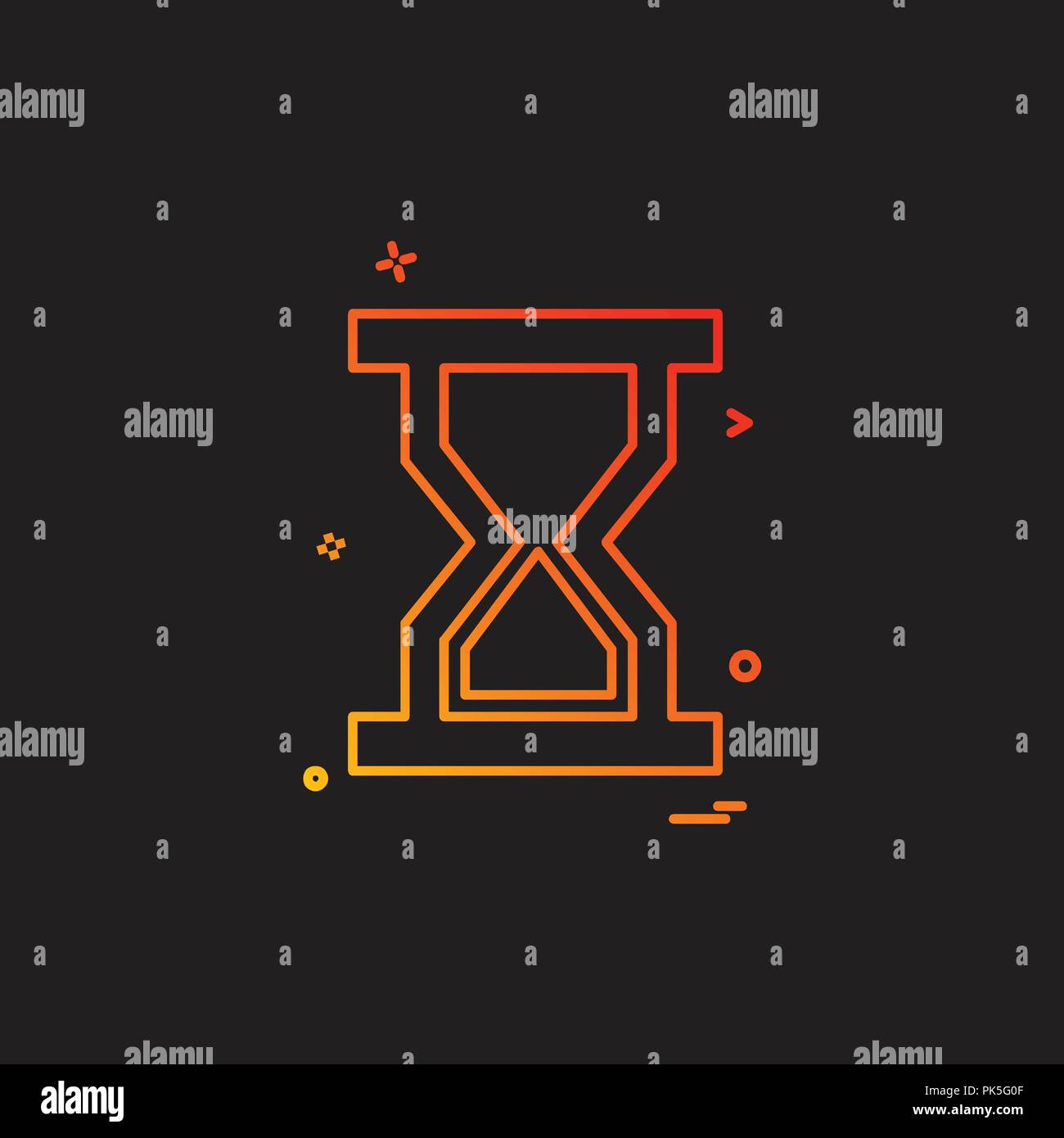 Wait icon design vector Stock Vector Image & Art - Alamy