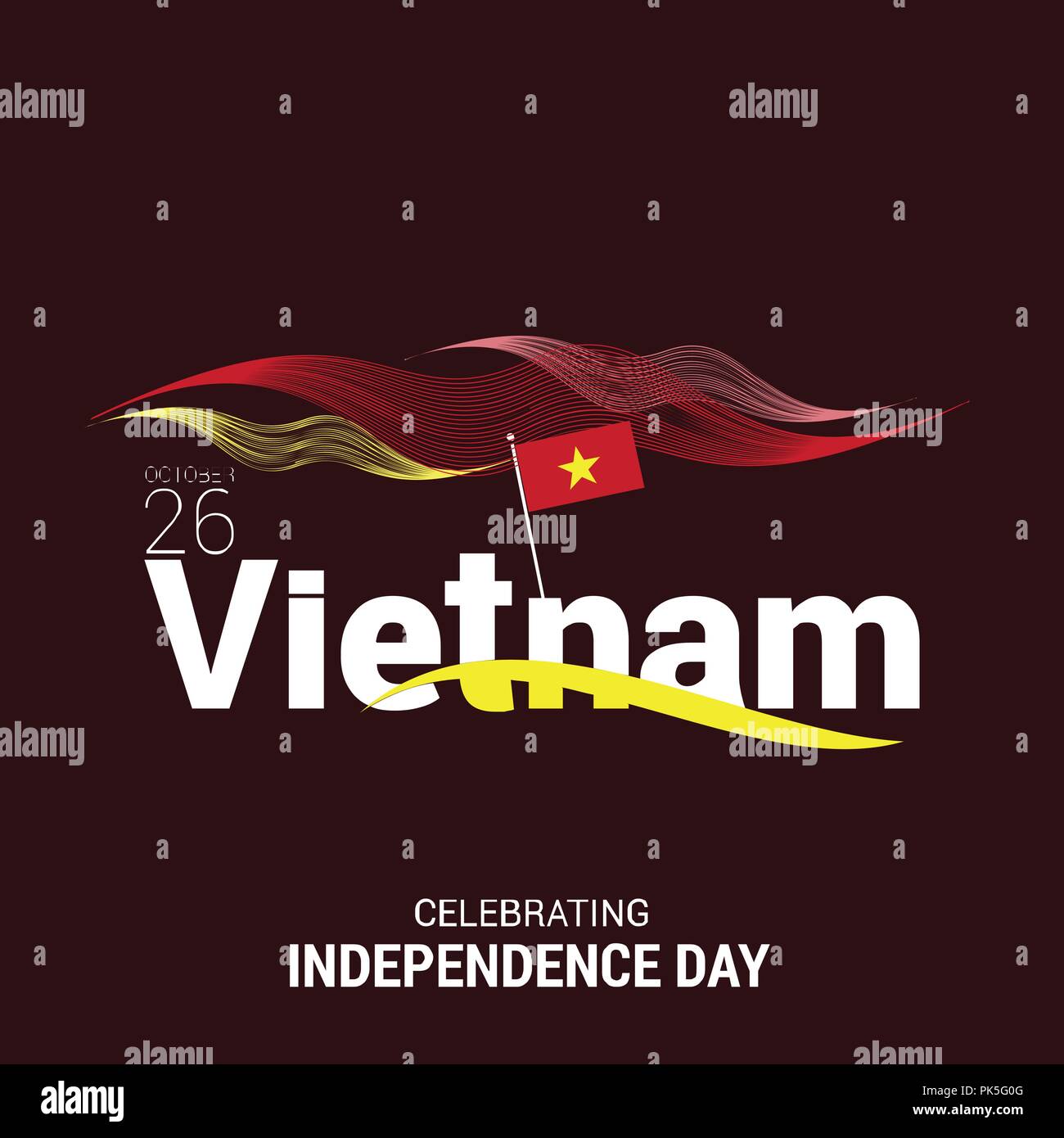 Vietnam independence day design vector Stock Vector Image & Art - Alamy