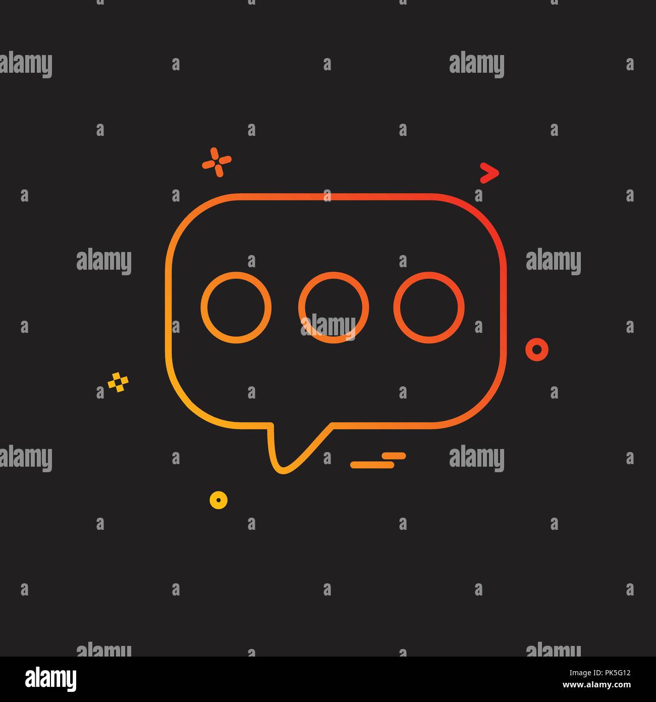 Message icon design vector Stock Vector Image & Art - Alamy