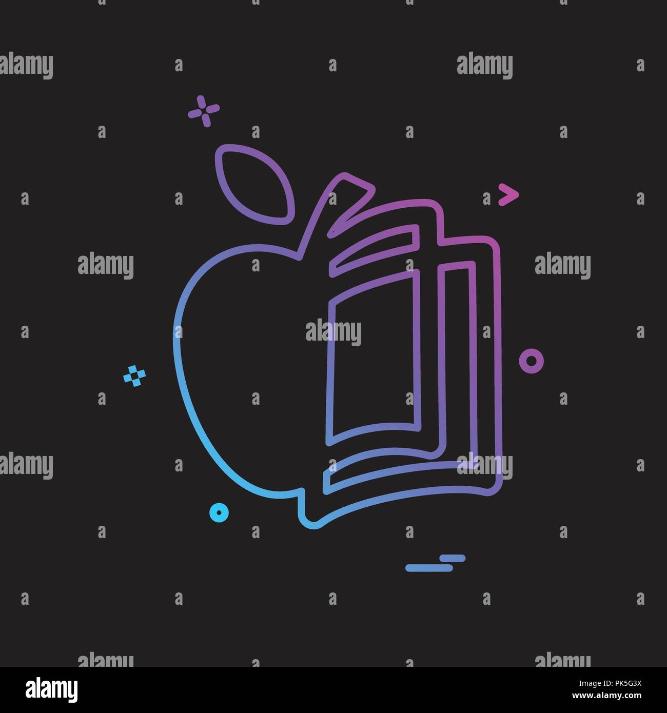 Apple icon design vector Stock Vector Image & Art - Alamy
