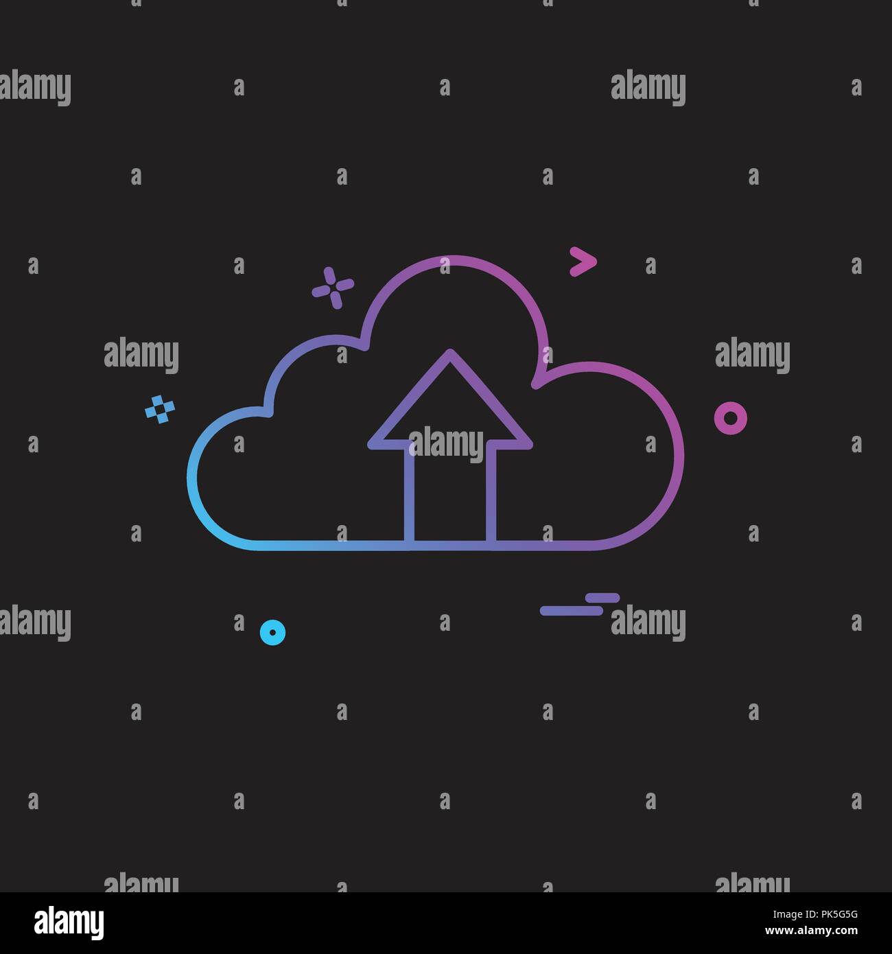 cloud arrow up icon vector design Stock Vector Image & Art - Alamy