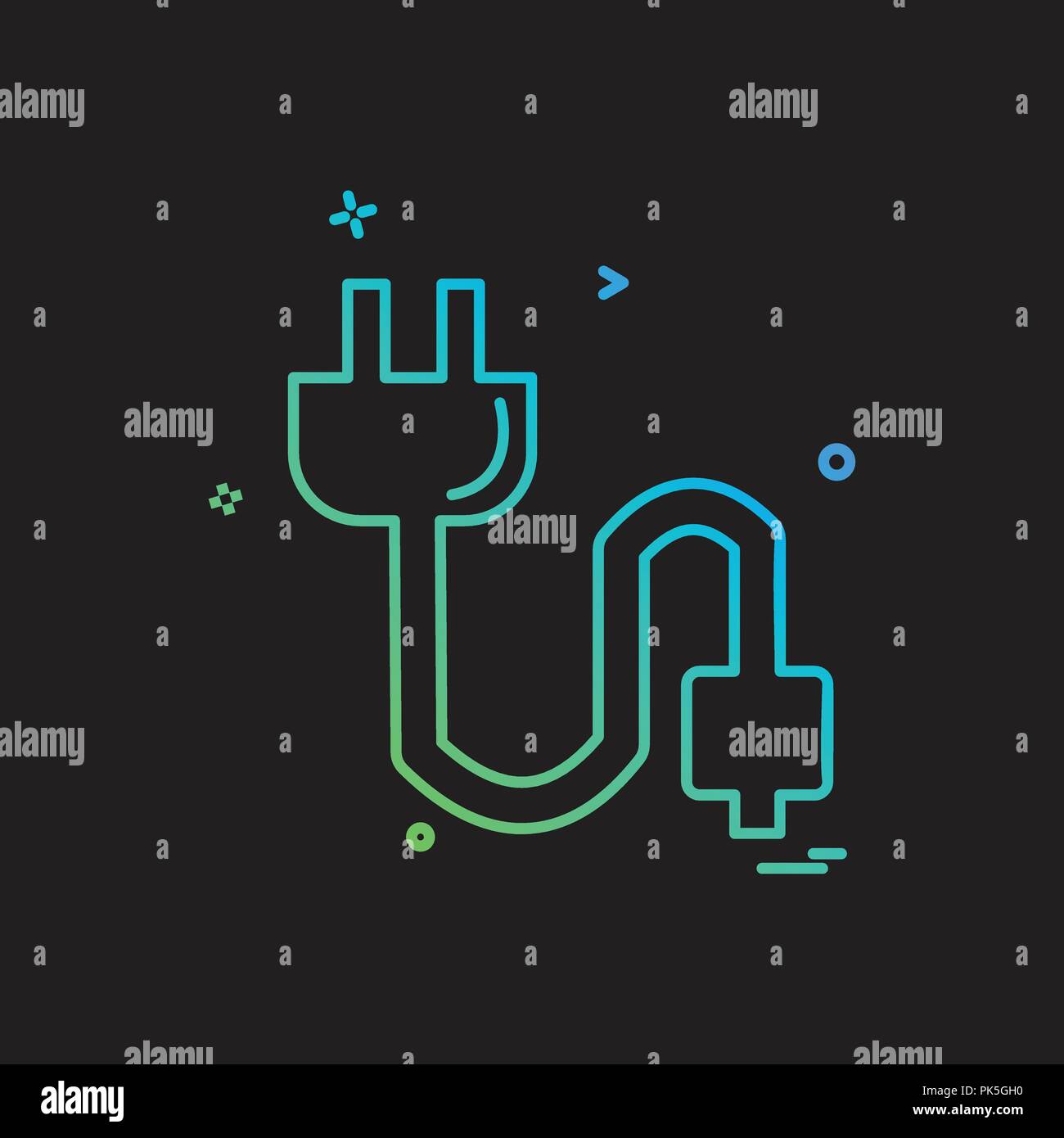 power plug icon design vector Stock Vector Image & Art - Alamy