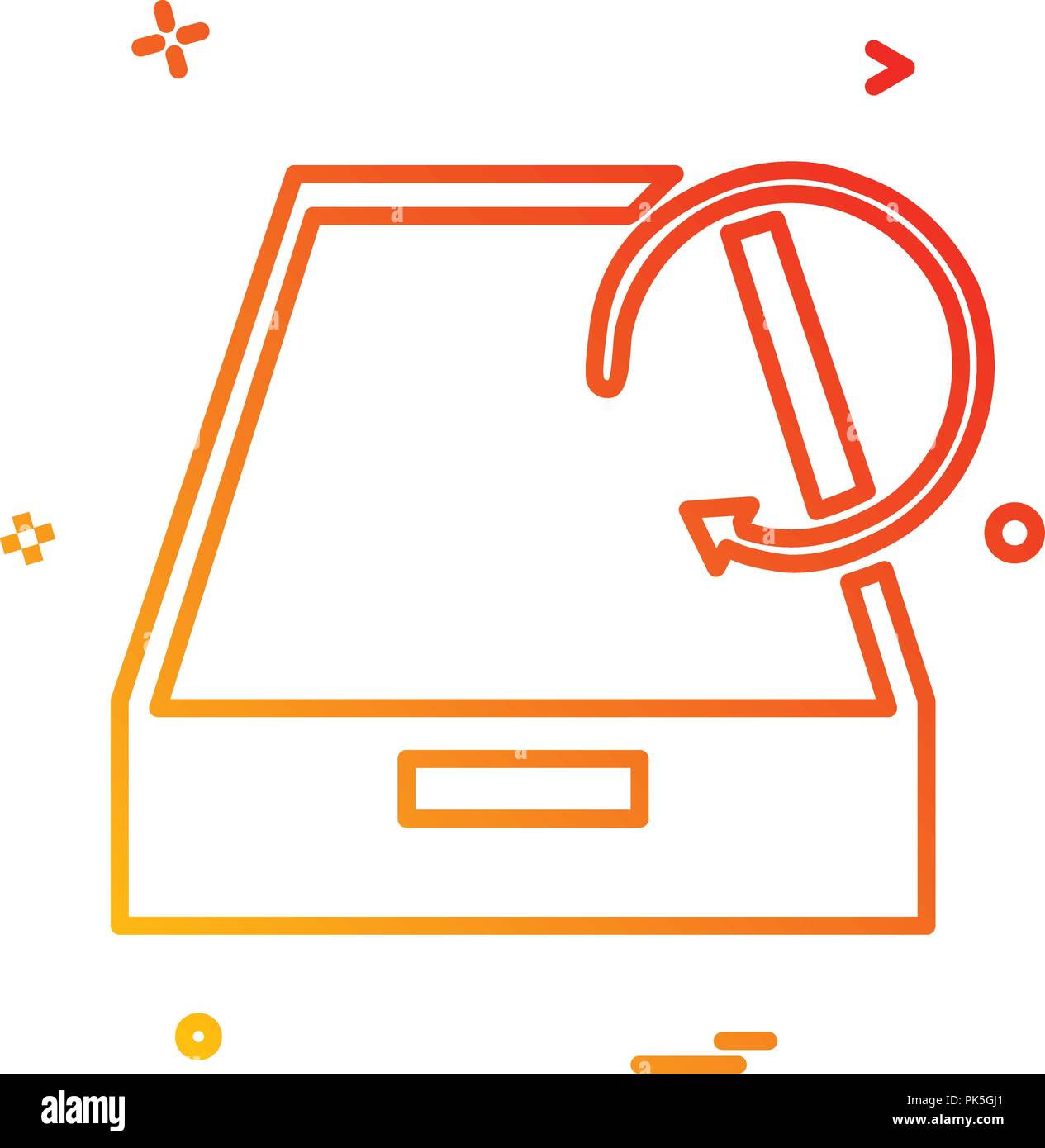 Drop box icon design vector Stock Vector Image & Art - Alamy