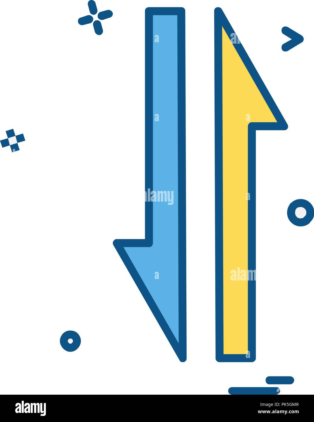 Arrow icon design vector Stock Vector Image & Art - Alamy