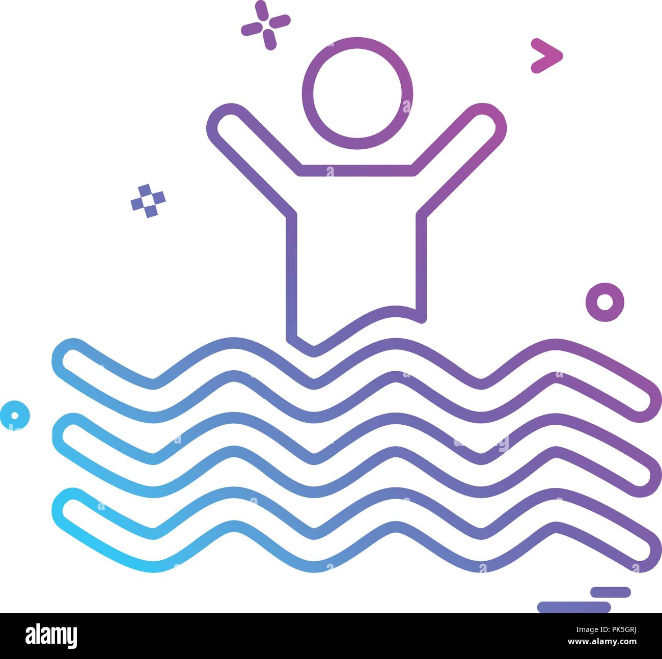 Swimming icon design vector Stock Vector Image & Art - Alamy