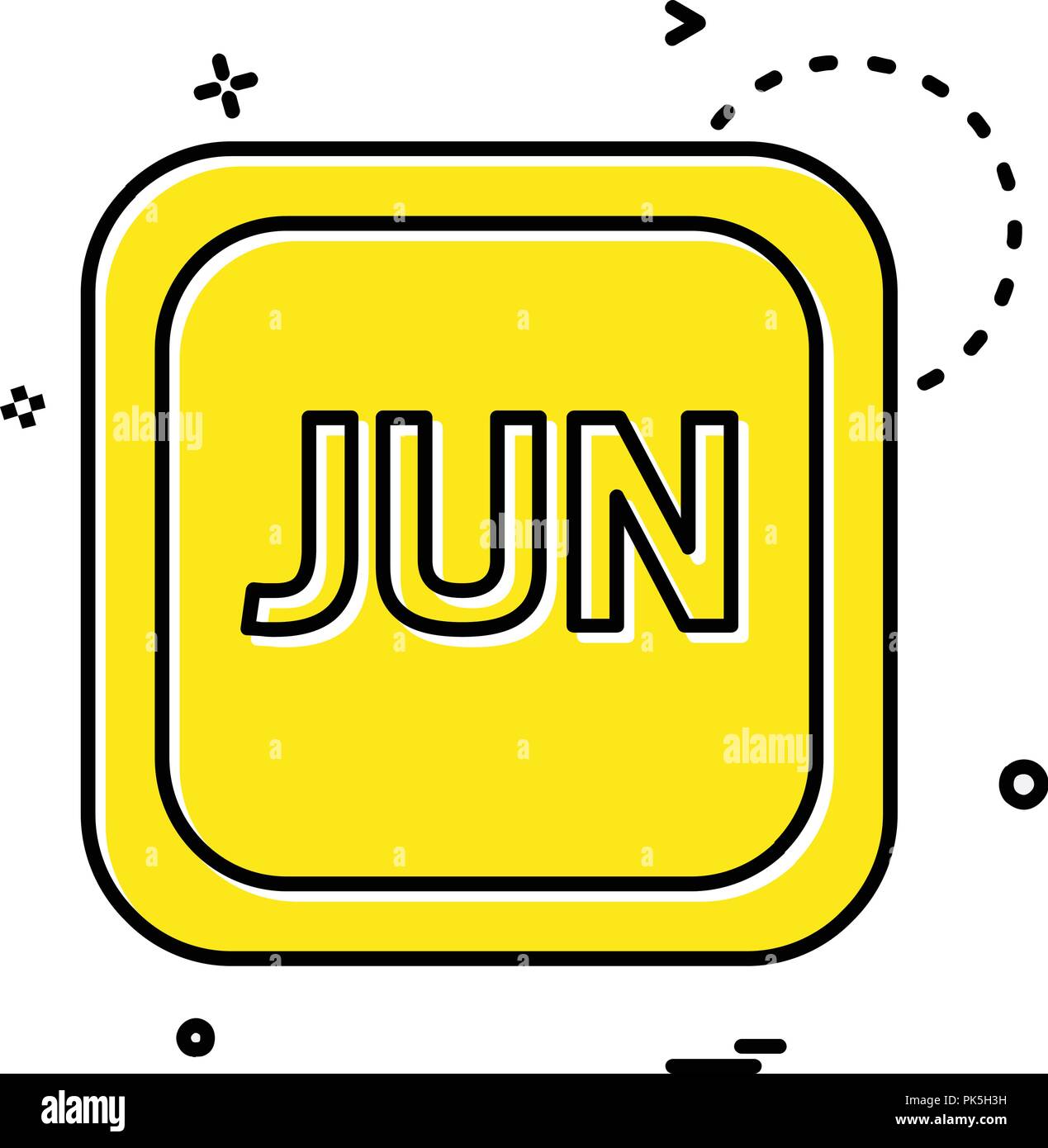 June Calender icon design vector Stock Vector Image & Art - Alamy