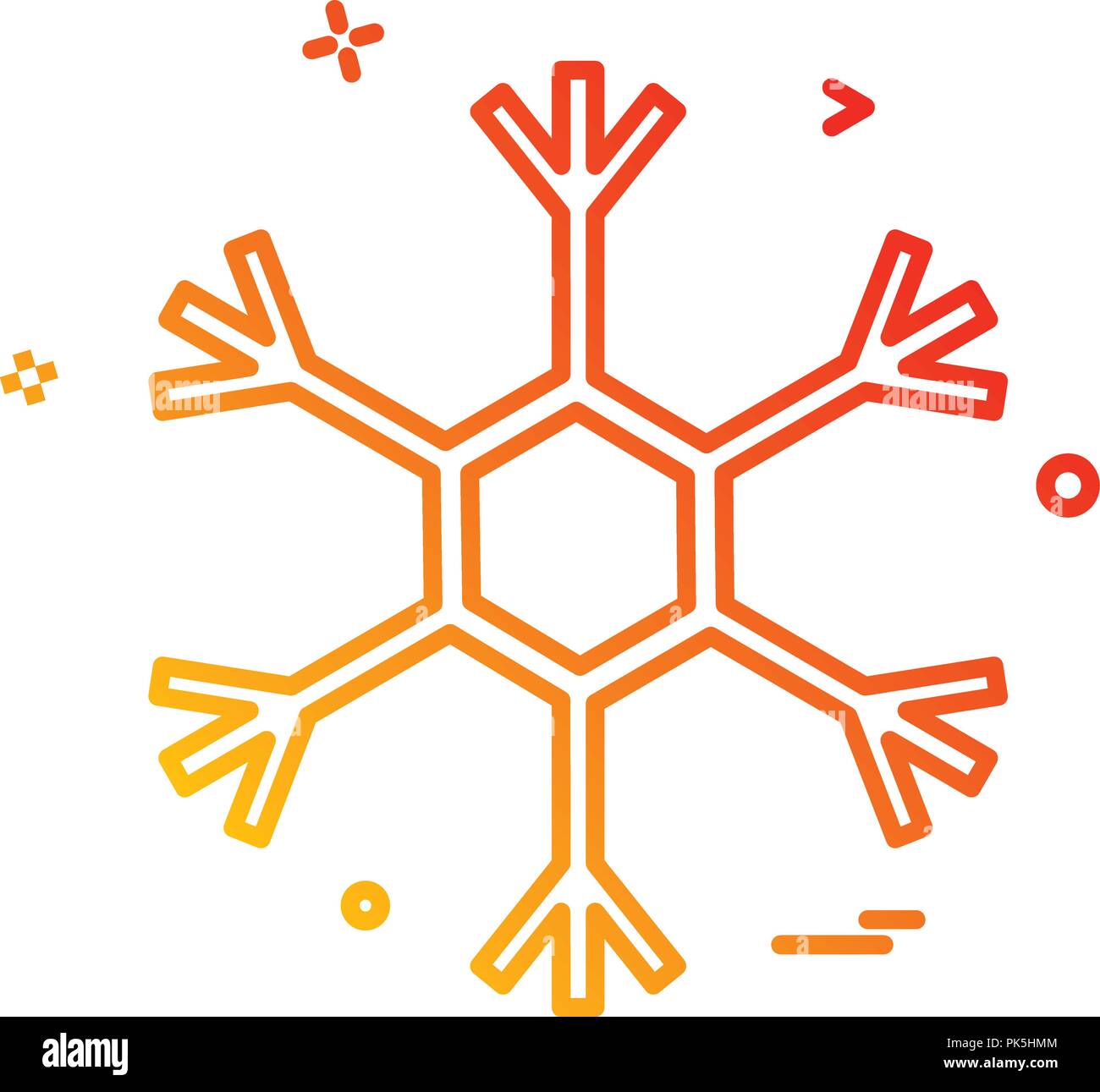 Snow flakes icon design vector Stock Vector Image & Art - Alamy