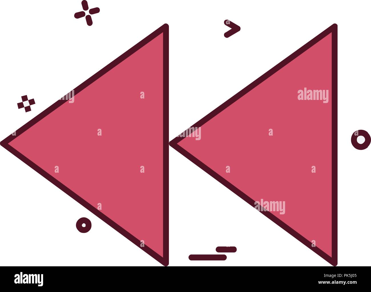 Rewind icon design vector Stock Vector Image & Art - Alamy