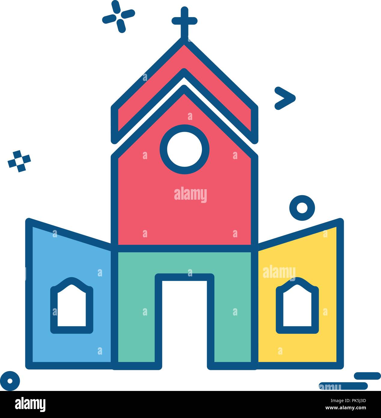 Church icon design vector Stock Vector Image & Art - Alamy