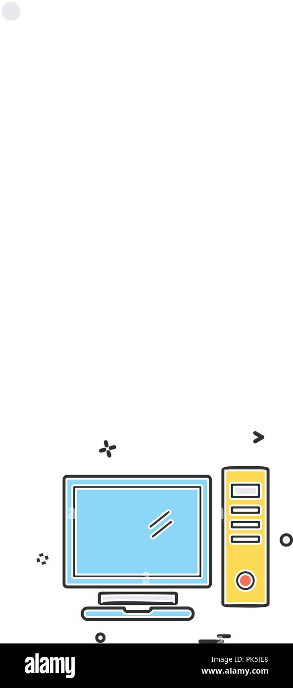 Computer icon design vector Stock Vector Image & Art - Alamy