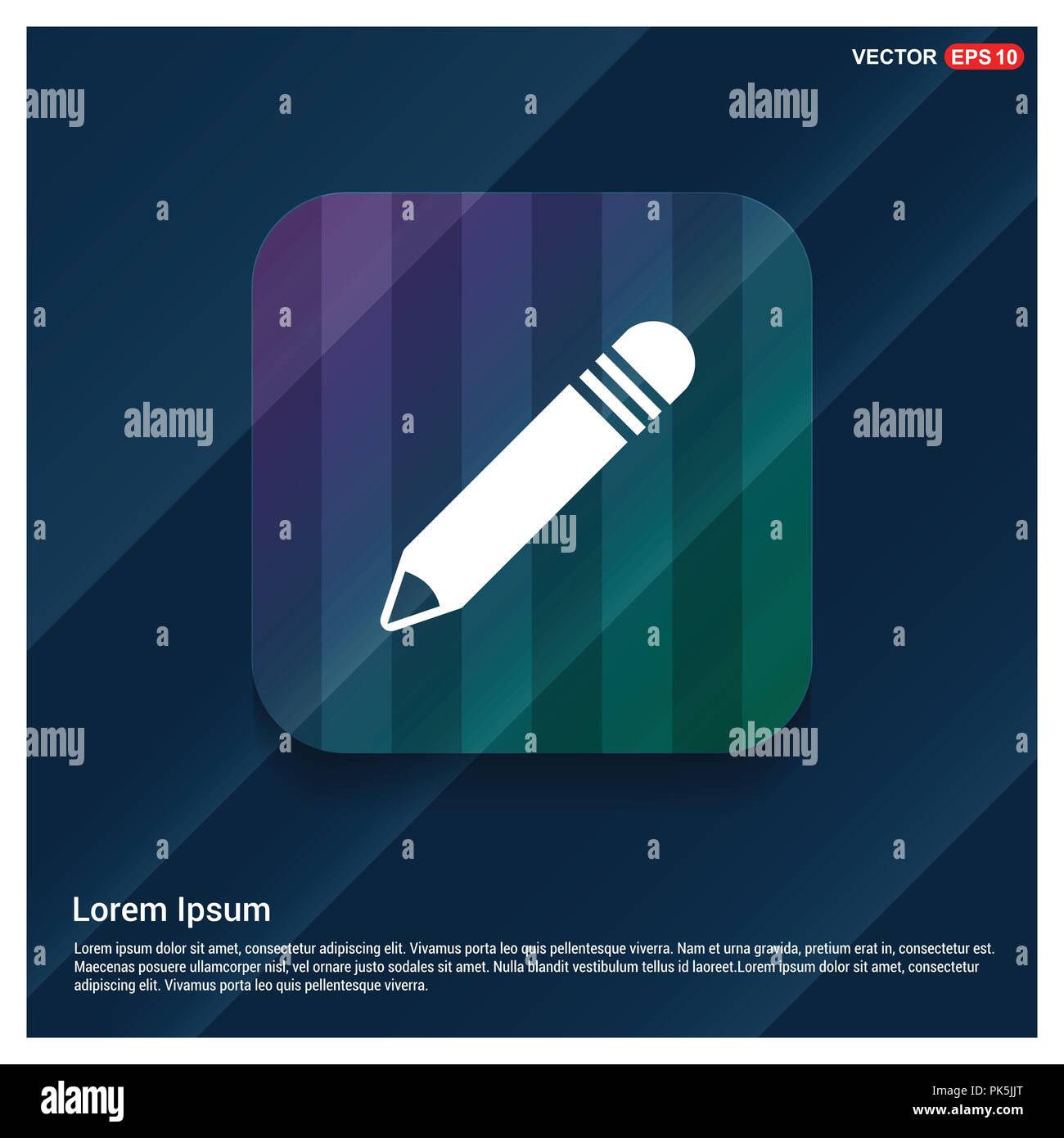 Pencil icon - Free vector icon Stock Vector Image & Art - Alamy