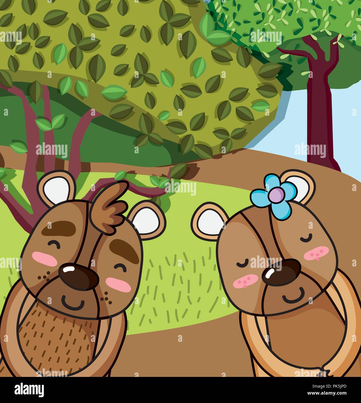 Cute bears cartoons Stock Vector Image & Art - Alamy