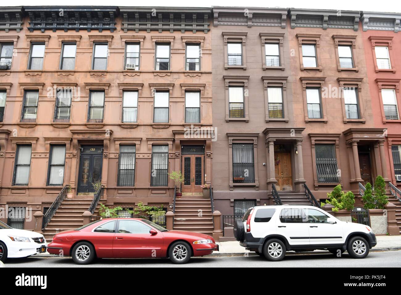 Harlem street view, New York City, USA Stock Photo - Alamy