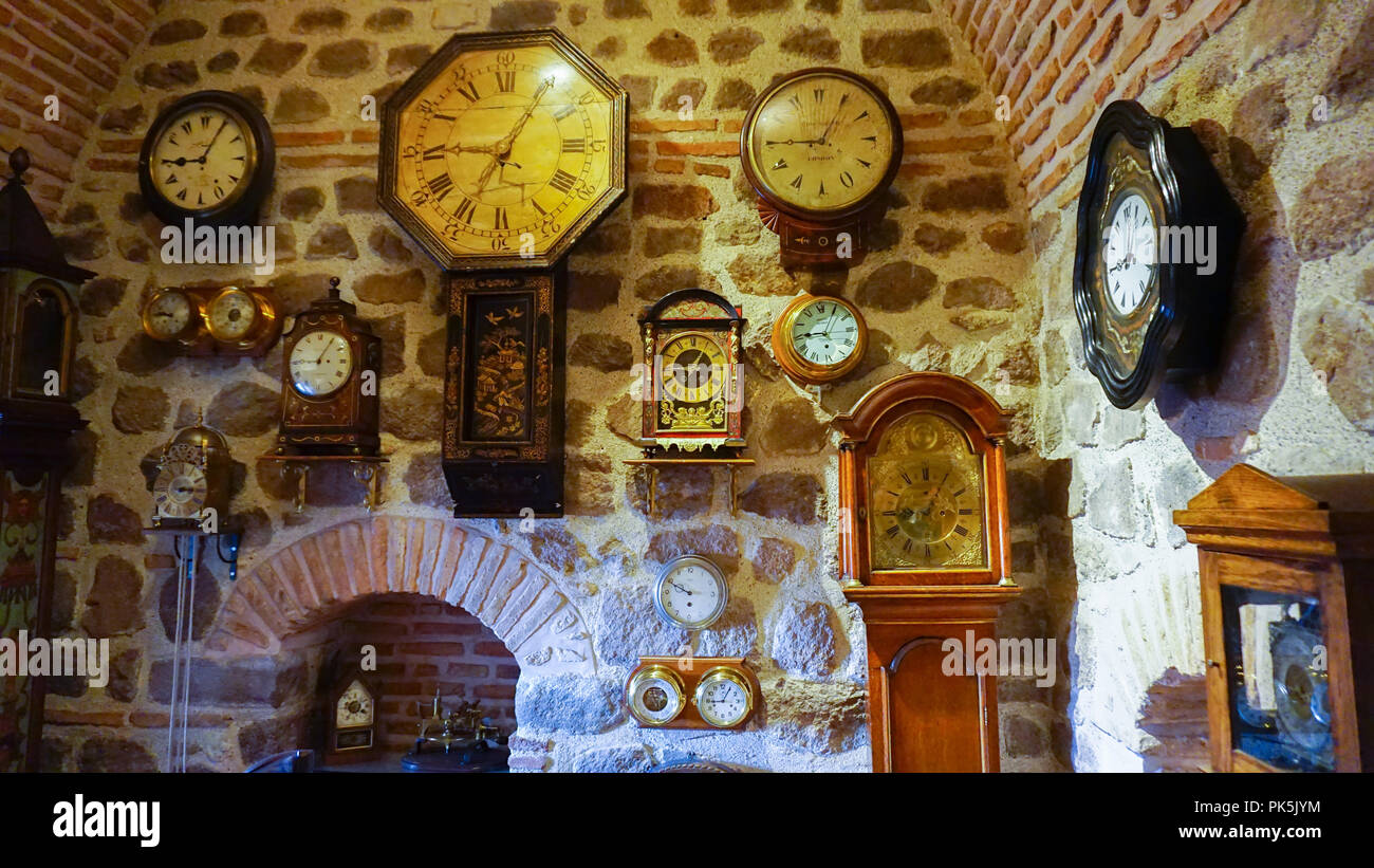 Old clocks Rahmi M. Koc Museum, Ankara Stock Photo - Alamy