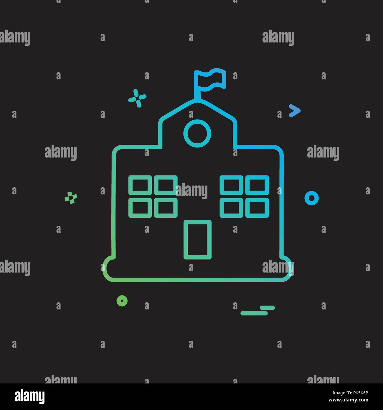 School icon design vector Stock Vector Image & Art - Alamy