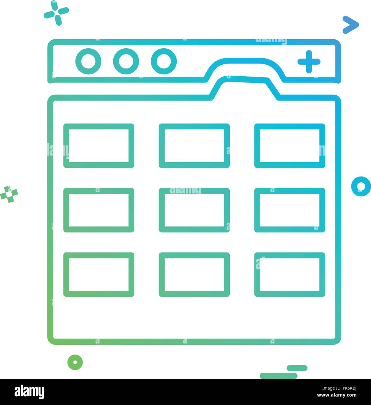 Web layouts icon design vector Stock Vector Image & Art - Alamy