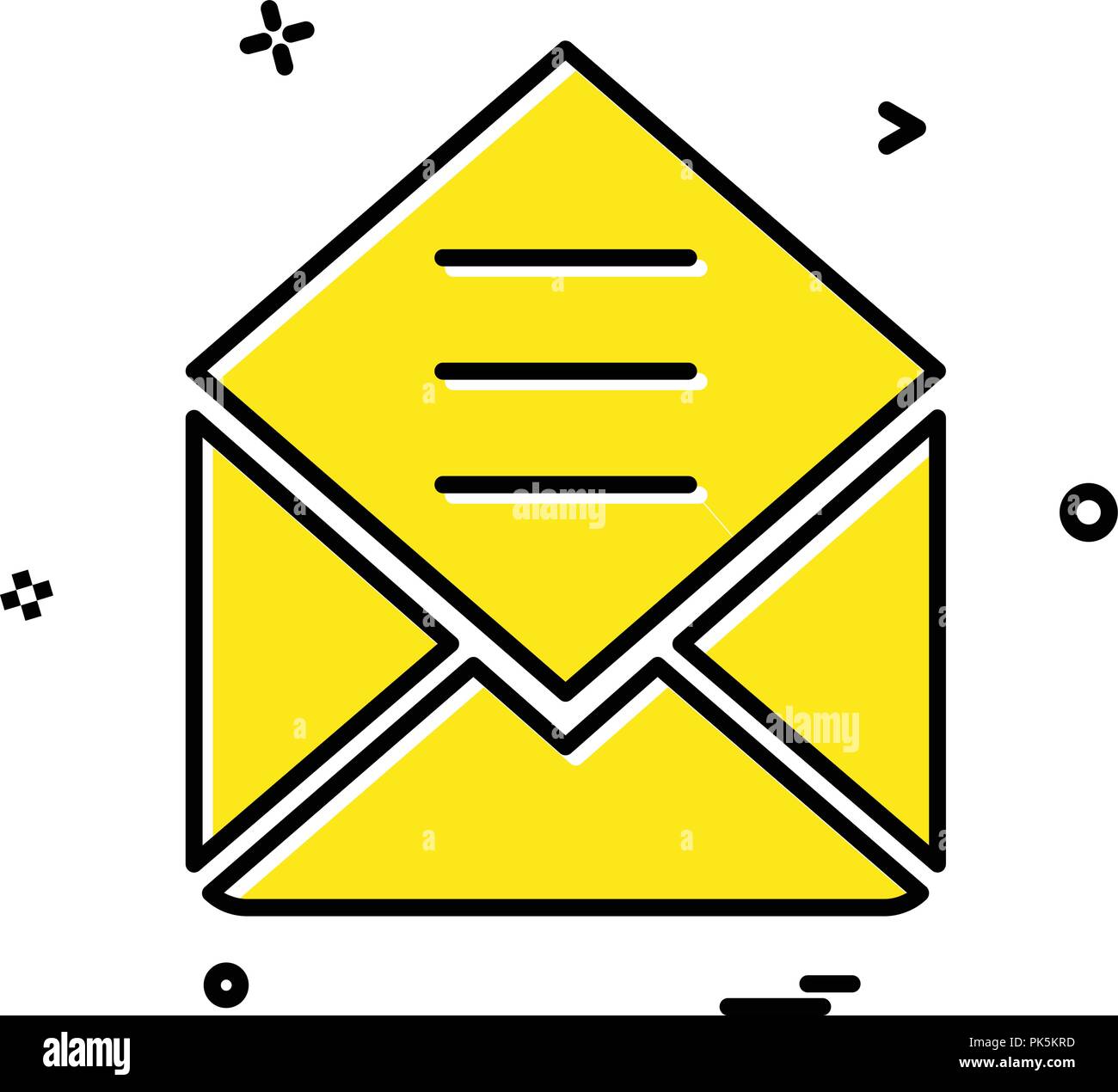 Envelope icon design vector Stock Vector Image & Art - Alamy