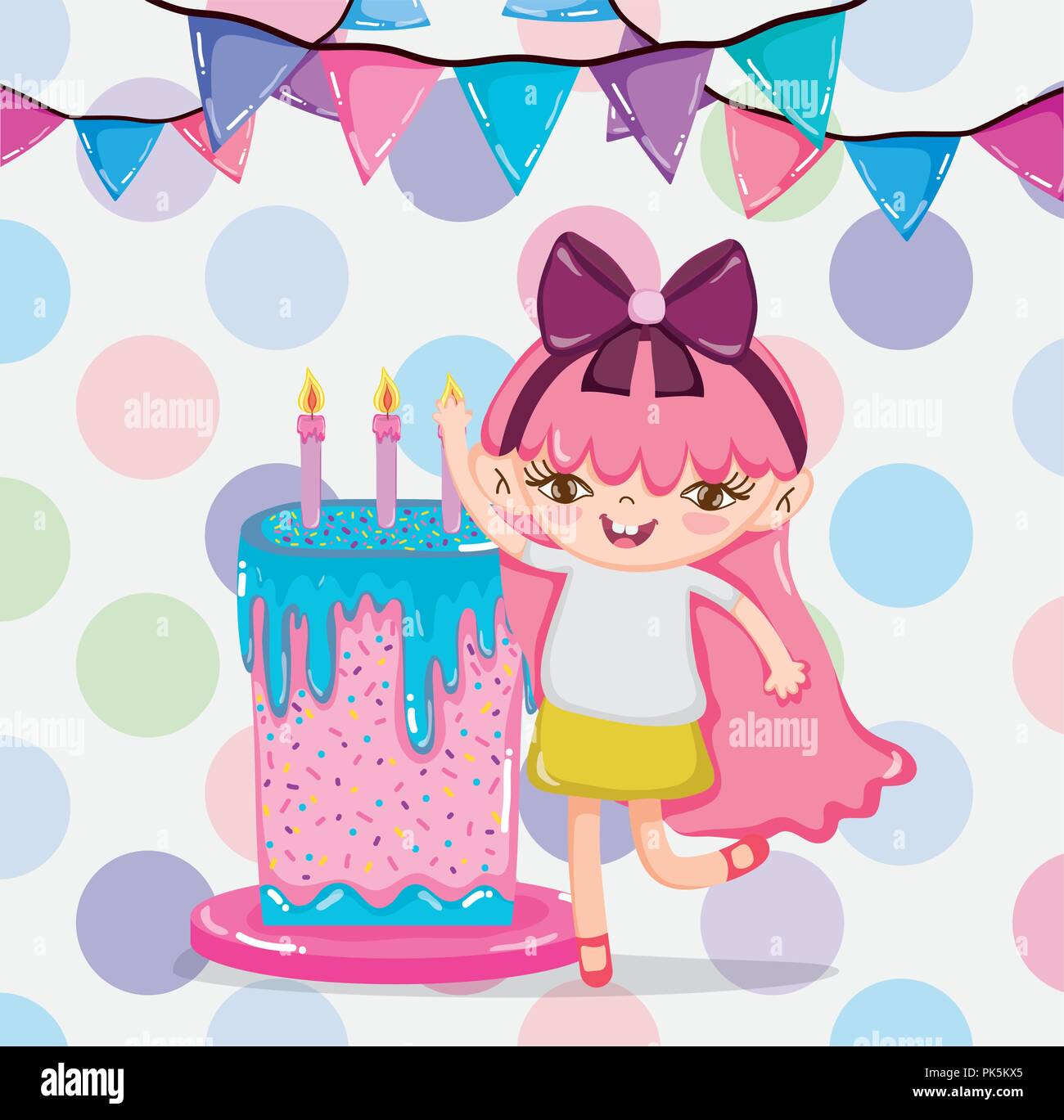 Girl and candies cartoons Stock Vector Image & Art - Alamy