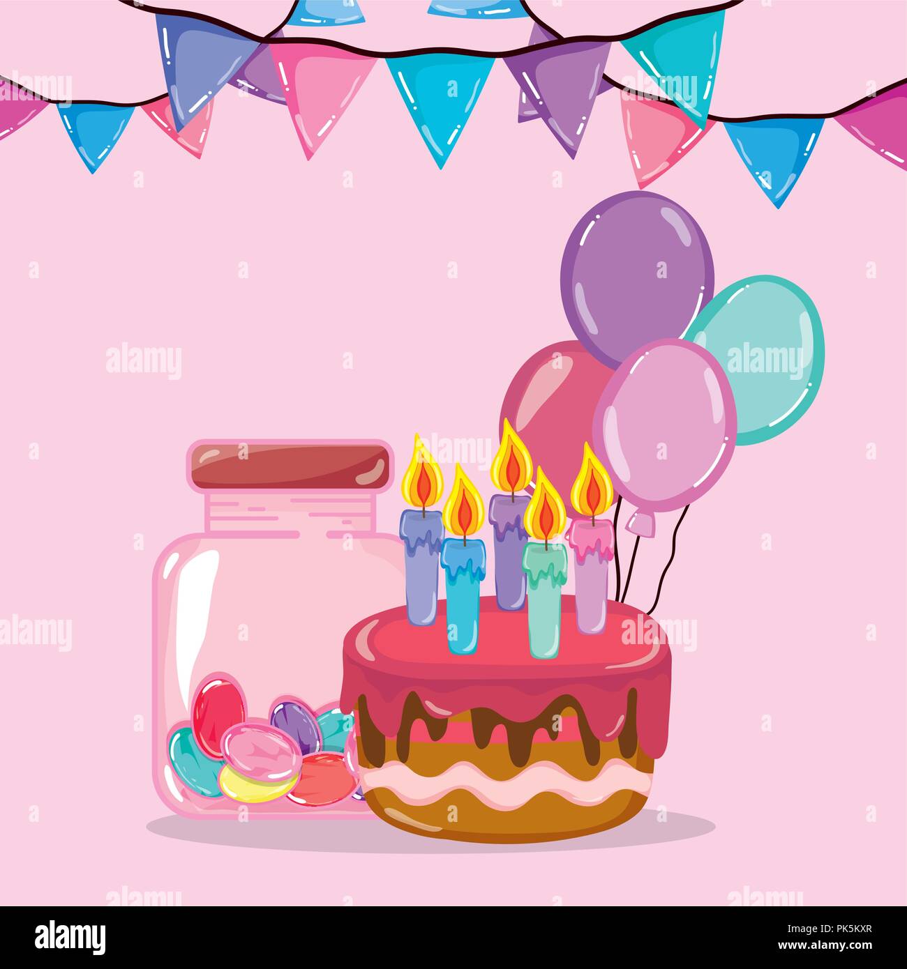 Birthday candies cartoons Stock Vector Image & Art - Alamy