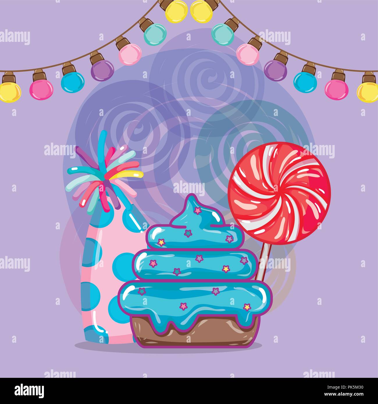 Birthday candies cartoons Stock Vector Image & Art - Alamy
