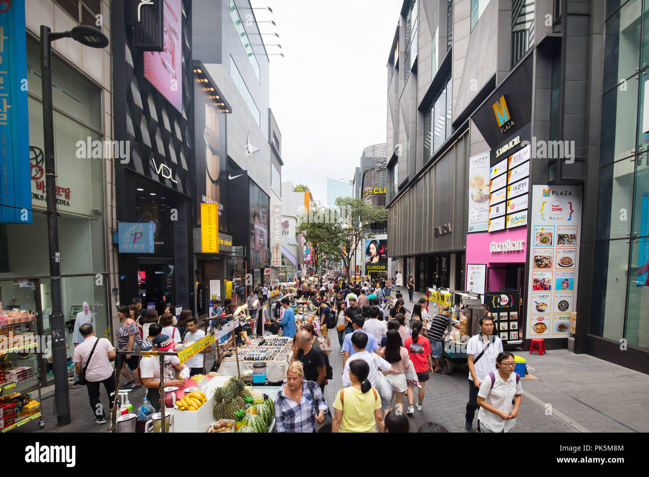 Myeong-dong Seoul South Korea Stock Photo - Alamy