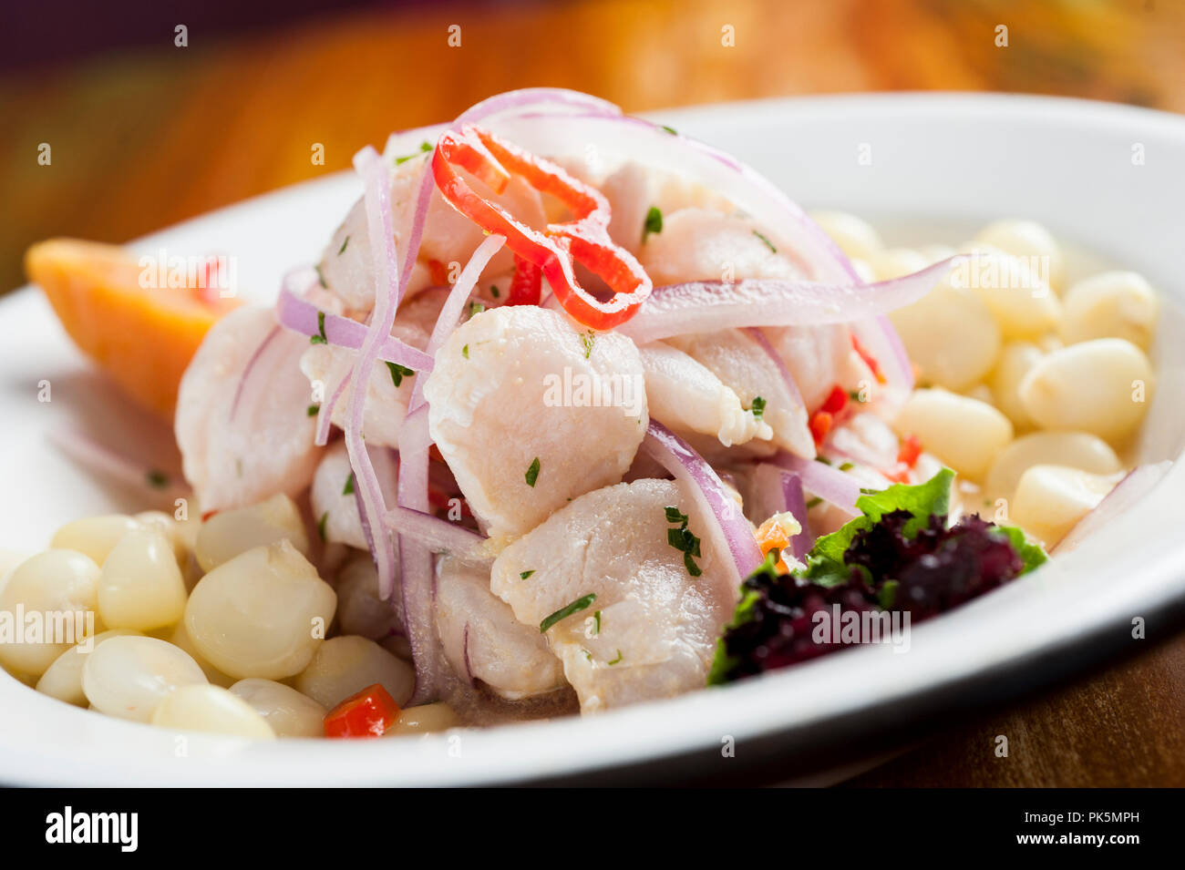 Ceviche, dish symbol of Peruvian gastronomy Stock Photo - Alamy