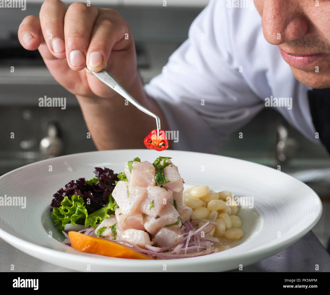 Ceviche, dish symbol of Peruvian gastronomy Stock Photo - Alamy