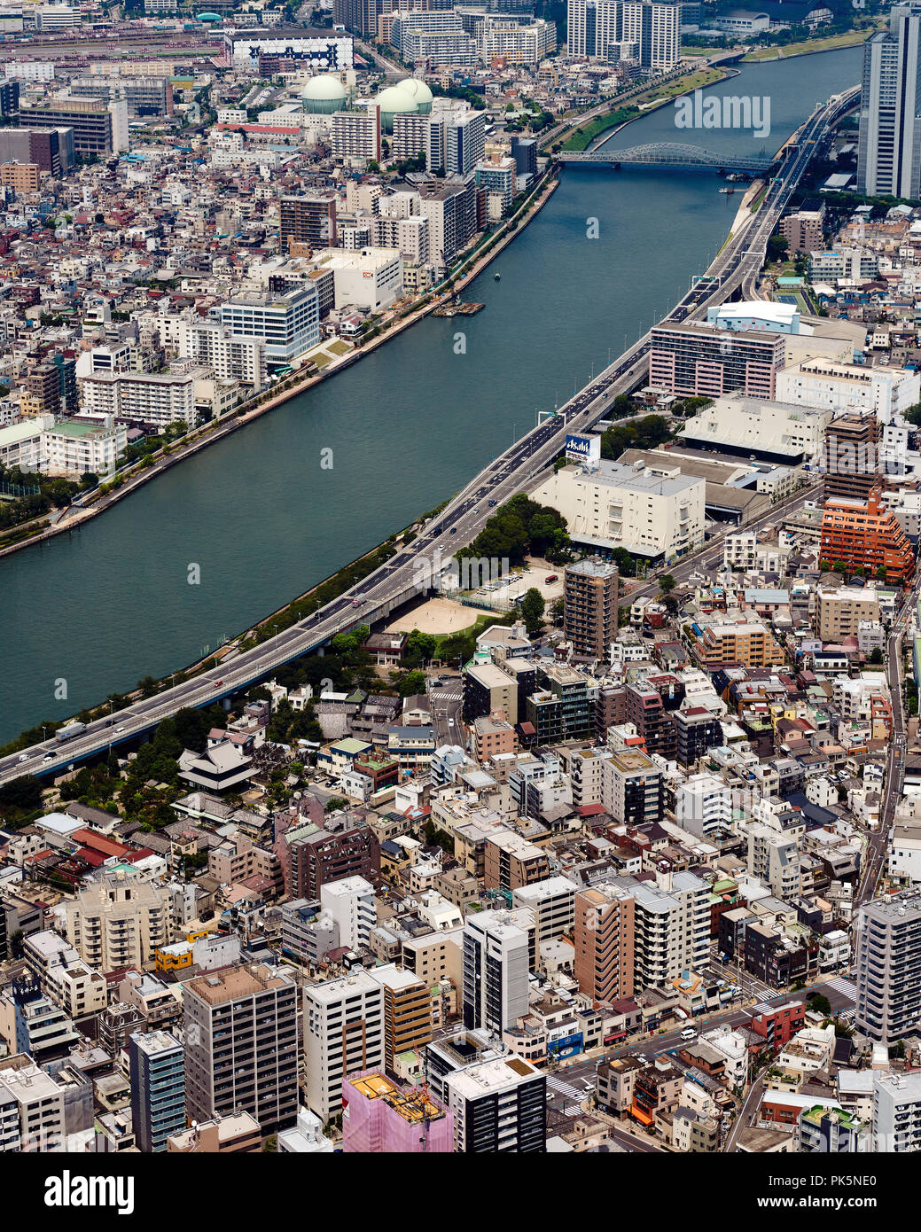 Tokyo Japan Ariel View Stock Photo - Alamy