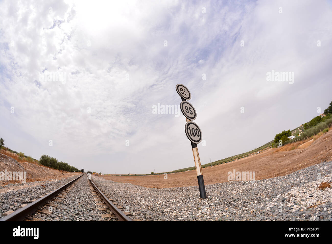Photo Picture of a Classic Train Rail Road Stock Photo - Alamy