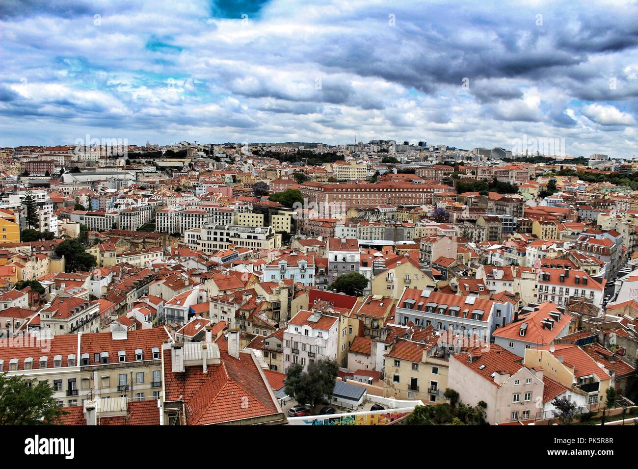 Lisbon city skyline gray hi-res stock photography and images - Alamy