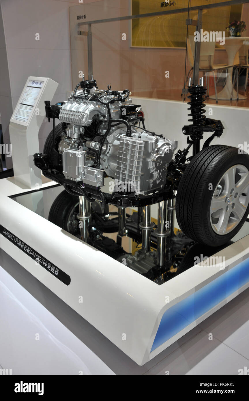 Engines on the exposition in Chengdu.China ,Sep 25, 2011 Stock Photo ...