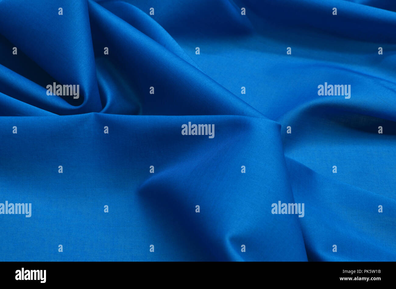 Sea wave color Batiste cotton fabric Stock Photo - Alamy