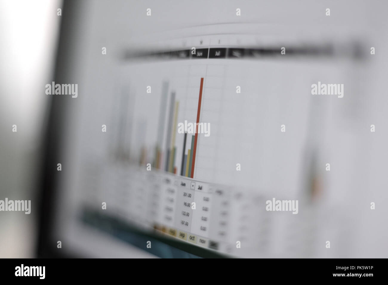 Business graph background: Analysis business accounting on info Stock ...