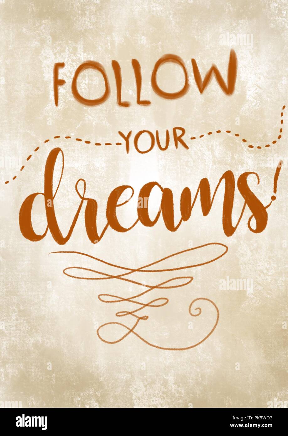 Follow card ink illustration hi-res stock photography and images - Alamy