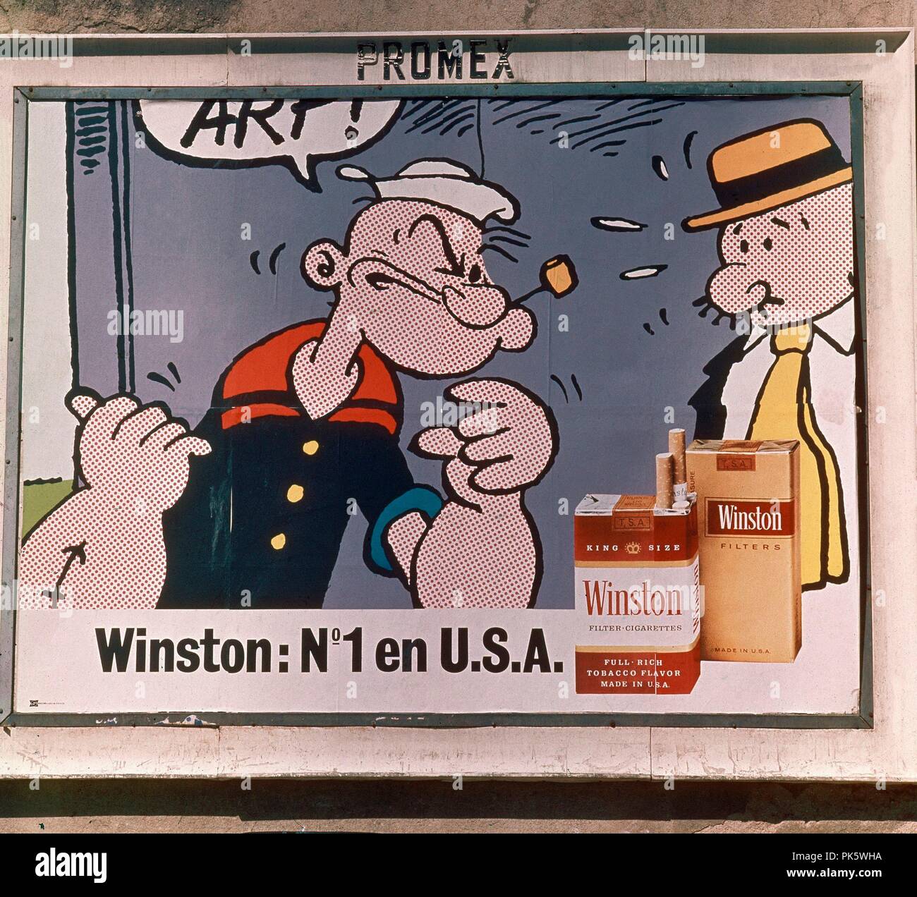 Advertising for winston cigarettes hi-res stock photography and images ...