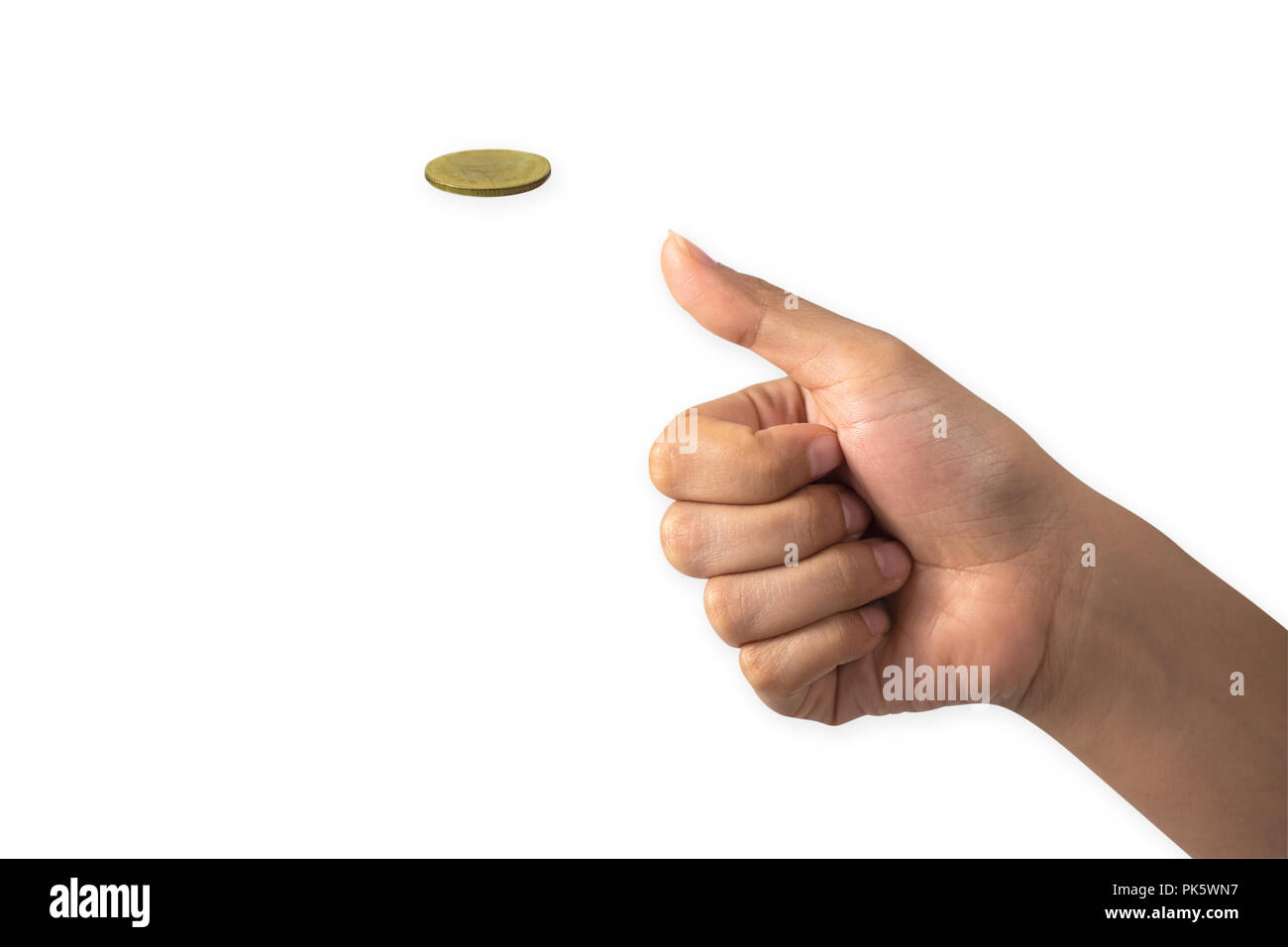 Flipping a coin hi-res stock photography and images - Alamy