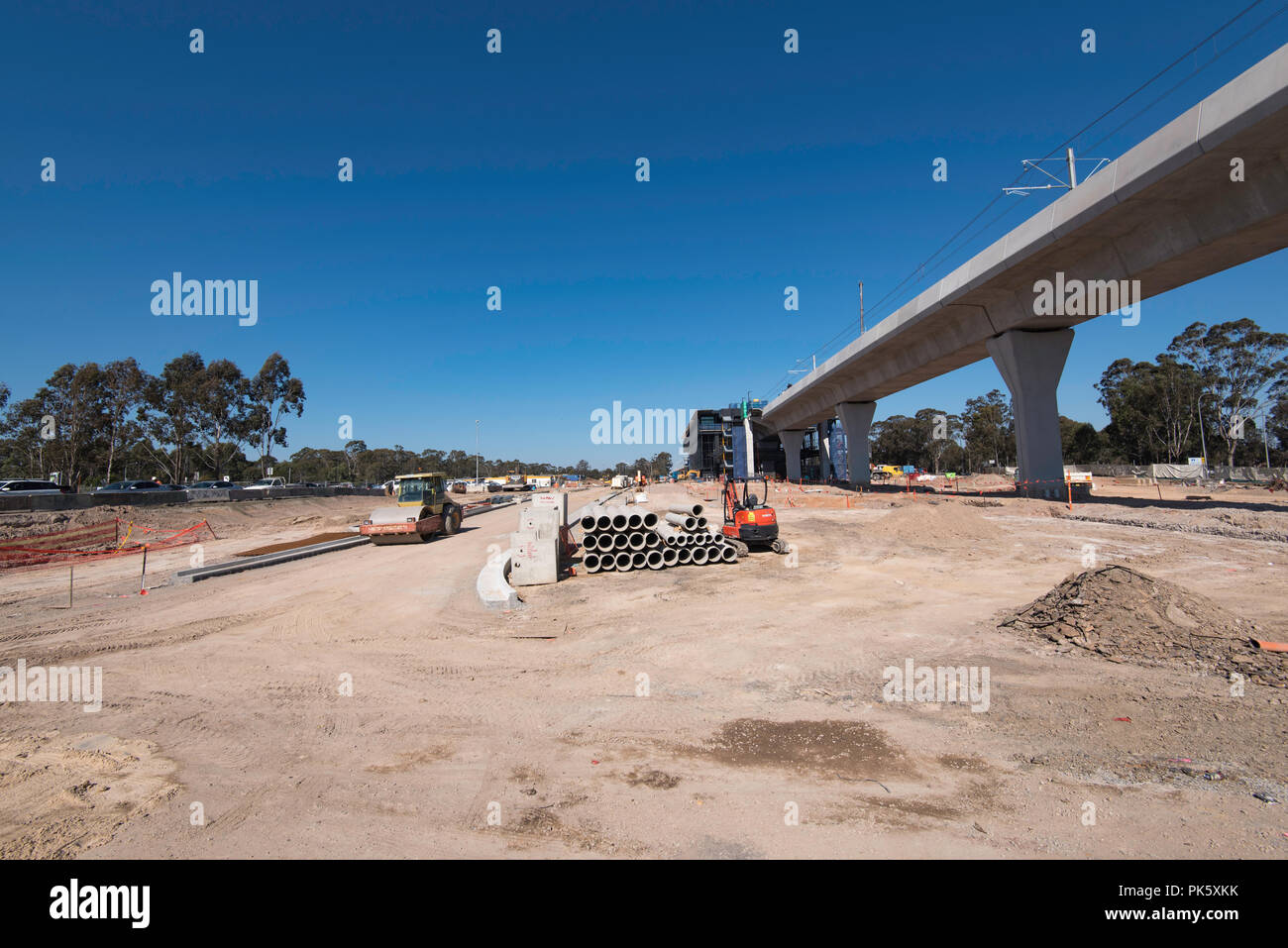 July 2018, a section of the elevated Skytrain rail line that forms part ...