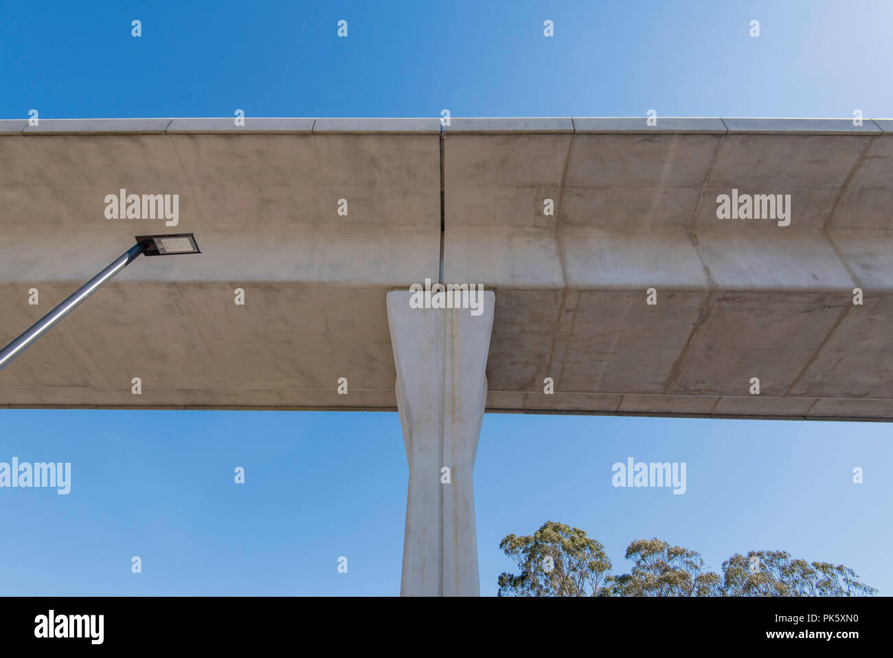 July 2018, a section of the elevated Skytrain rail line that forms part ...