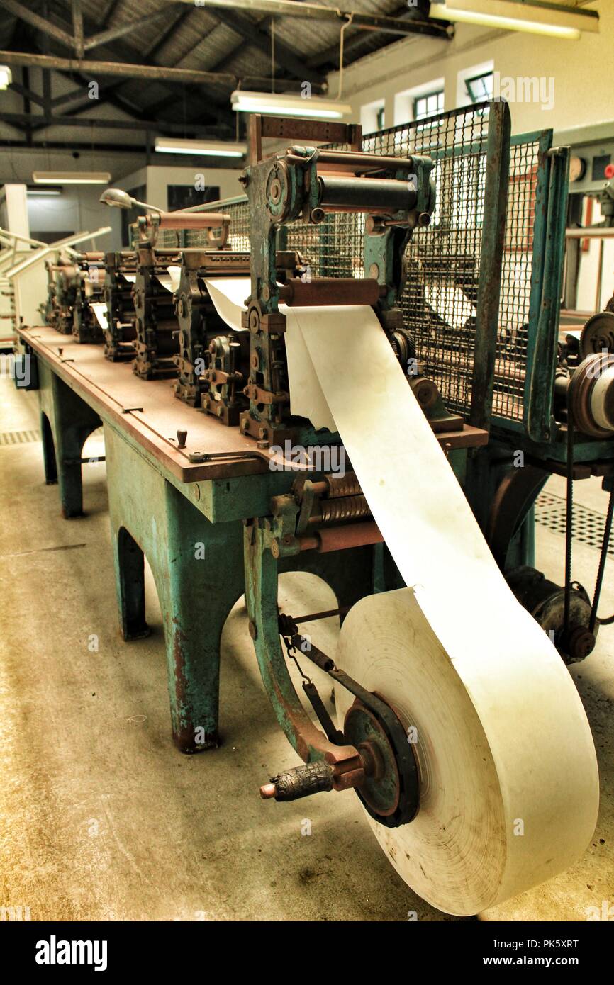 Old and vintage printing machine Stock Photo - Alamy