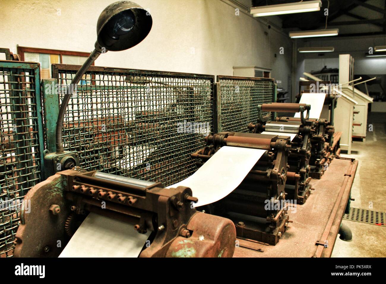 Old and vintage printing machine Stock Photo - Alamy