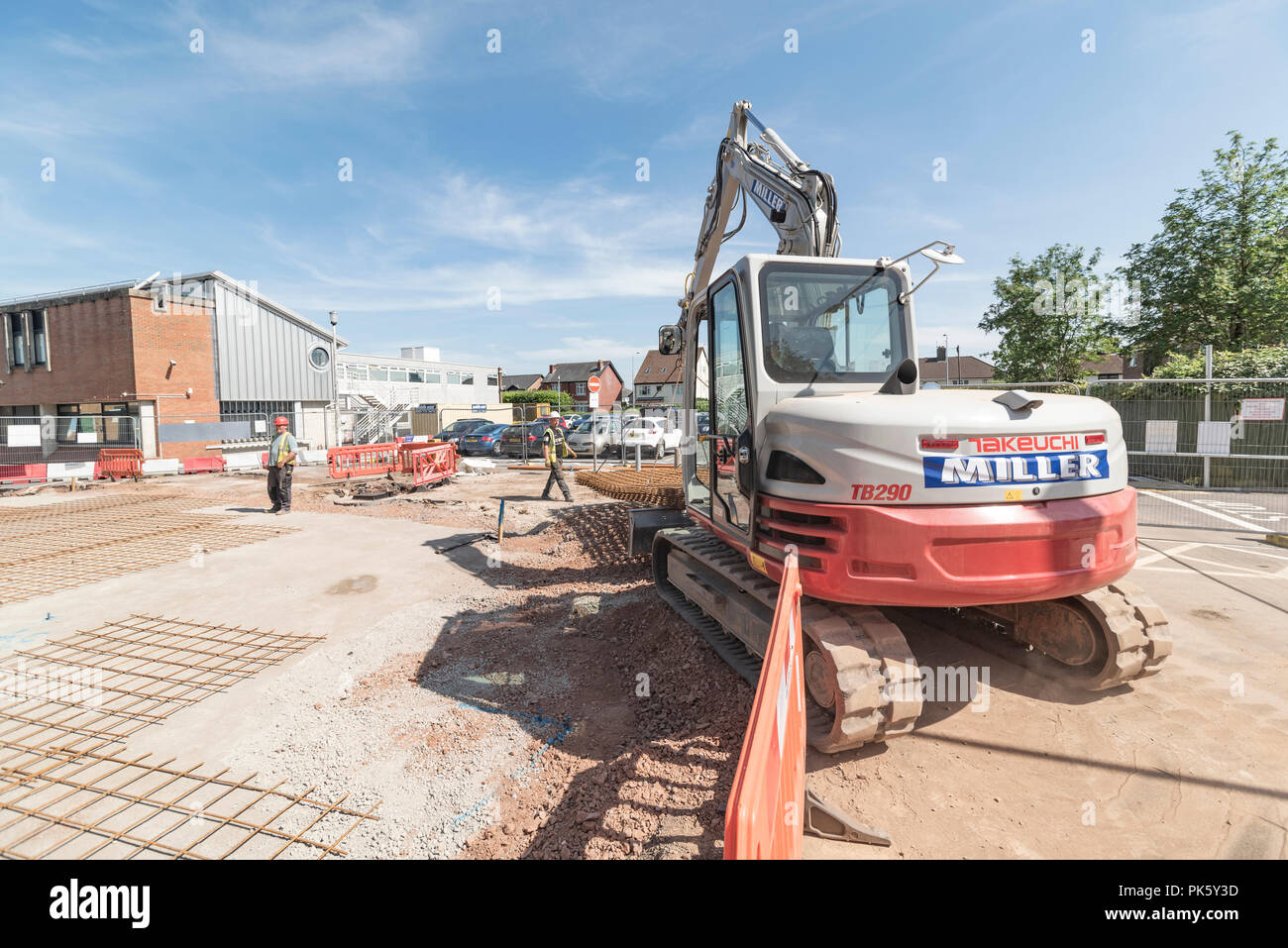 Preparing the site at Velindre Hospital Cardiff for the New Maggies ...