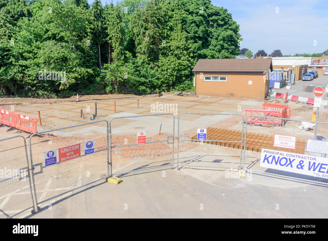 Preparing the site at Velindre Hospital Cardiff for the New Maggies ...