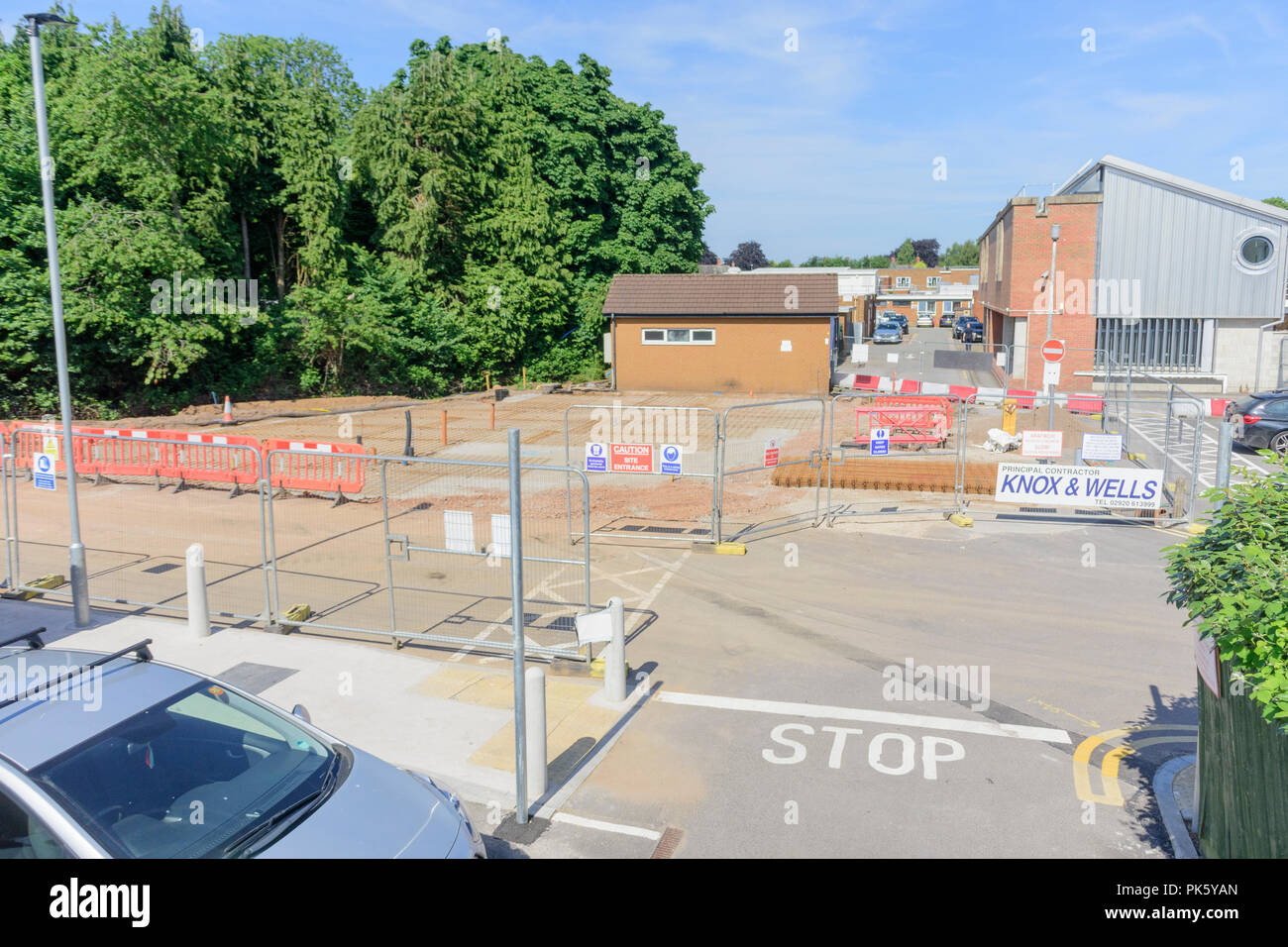 Preparing the site at Velindre Hospital Cardiff for the New Maggies ...