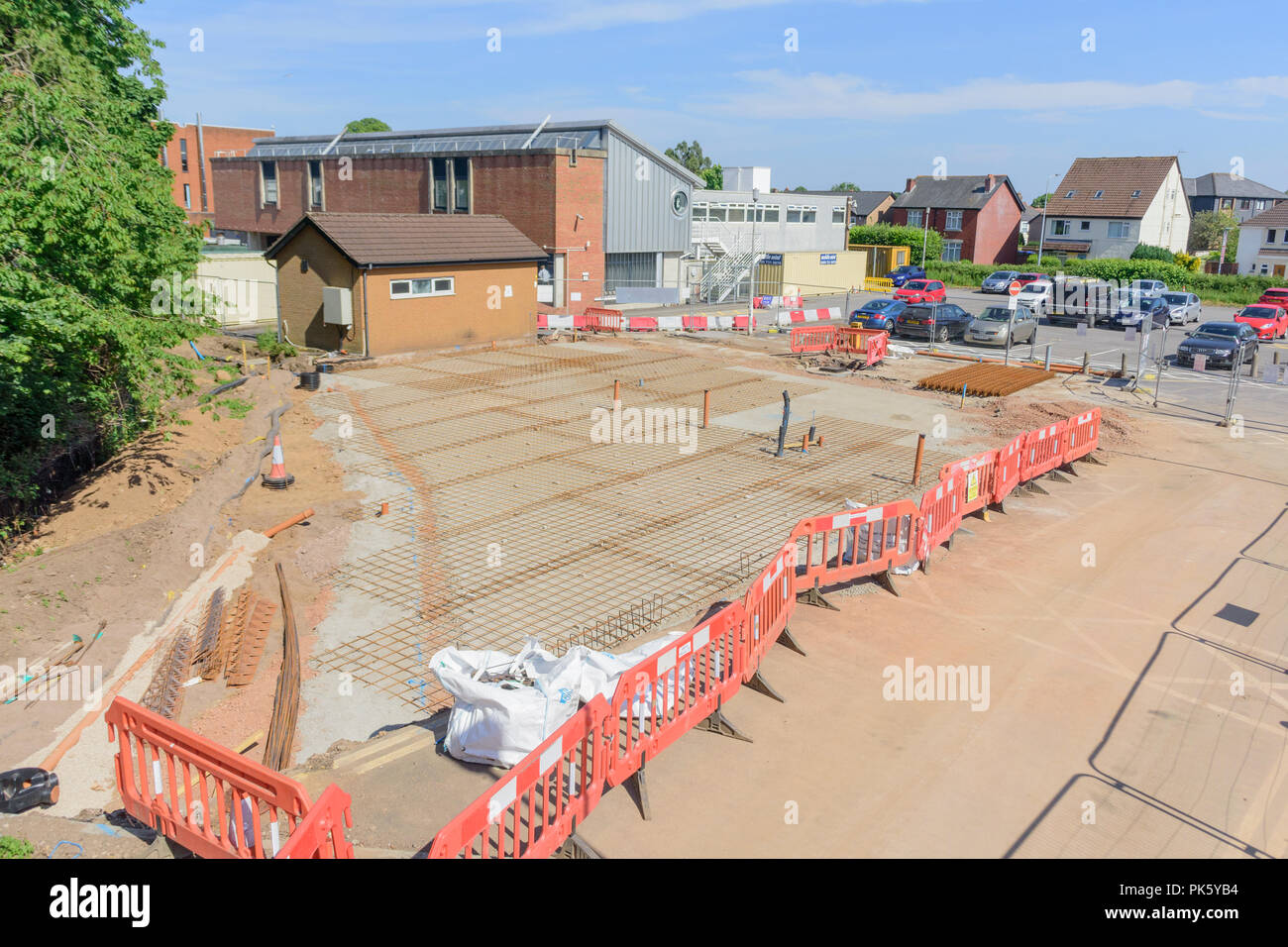 Preparing the site at Velindre Hospital Cardiff for the New Maggies ...