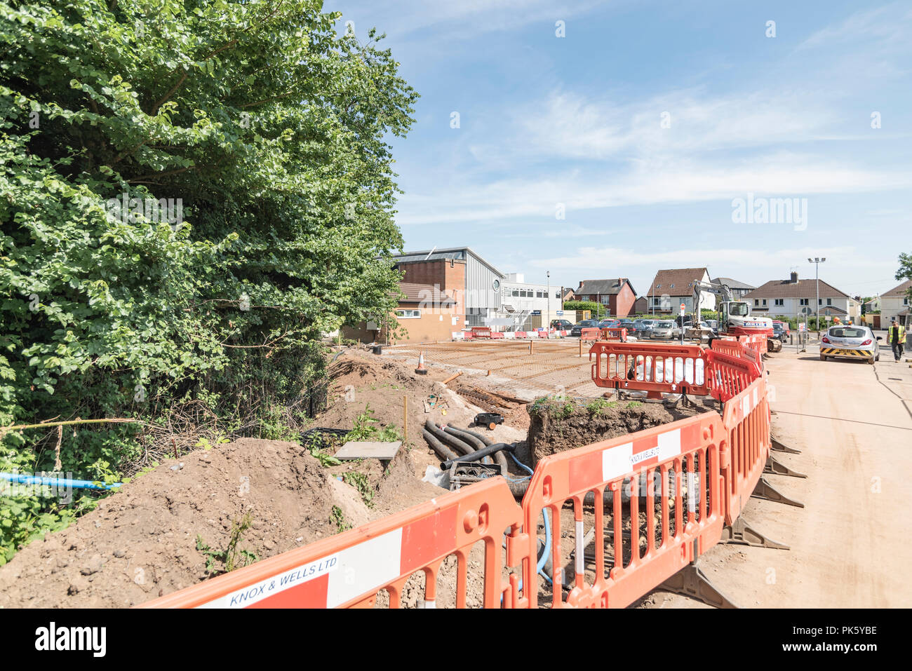 Preparing the site at Velindre Hospital Cardiff for the New Maggies ...